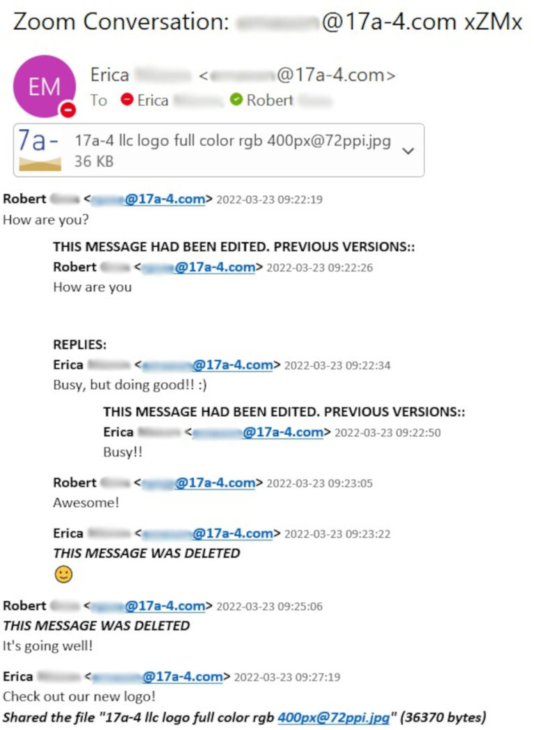 Zoom DataParser - 17a-4 LLC - Archive Connector
