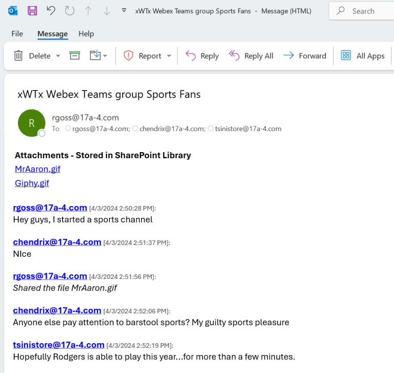 DataParser supports sending files to SharePoint - 17a-4 LLC